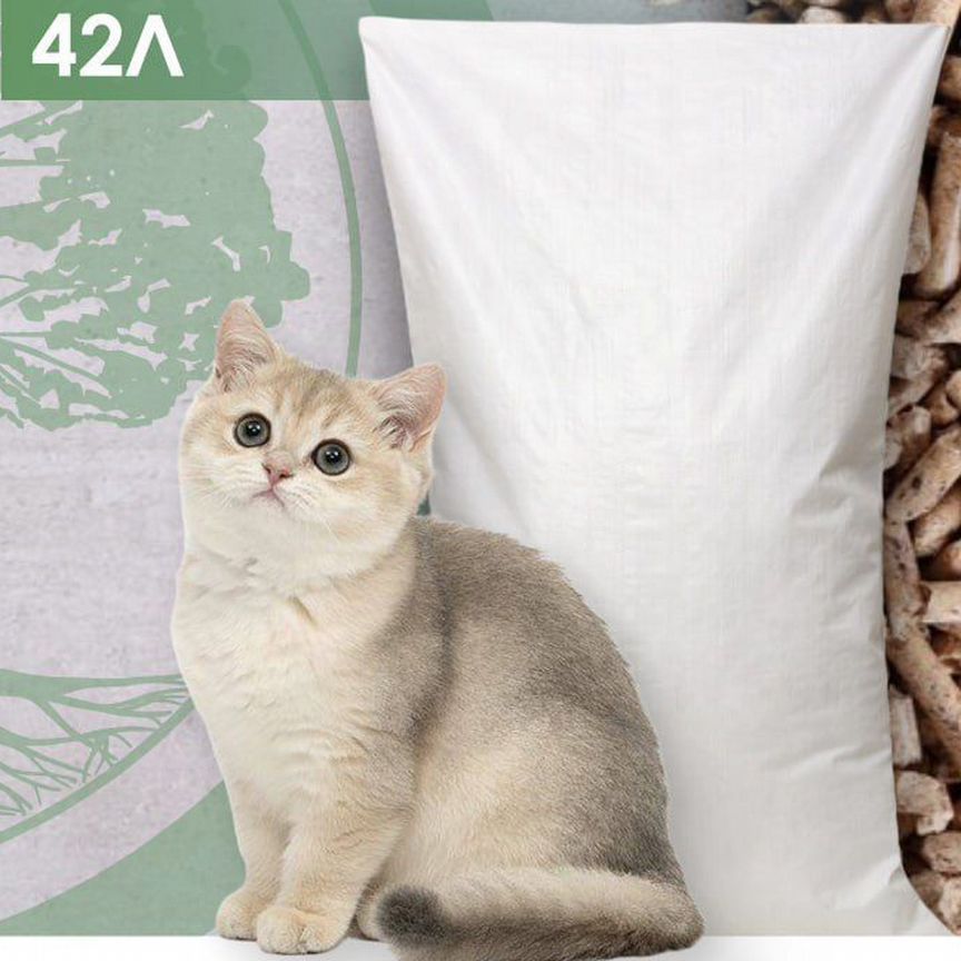Наполнитель для кошачьего туалета древесный