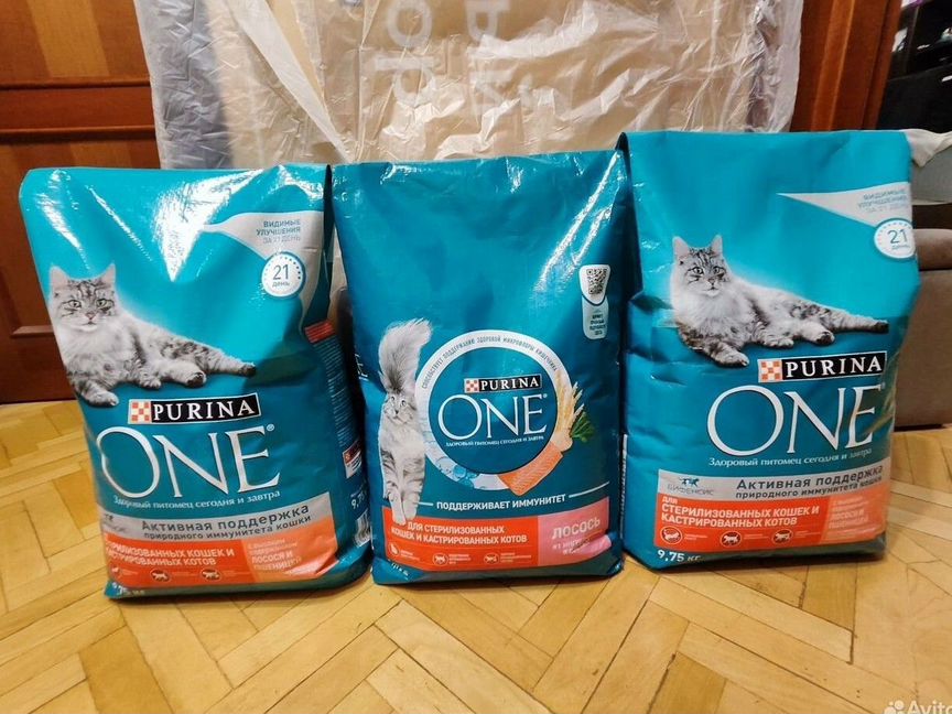 Корм Purina One для кошек 9.75кг 10кг