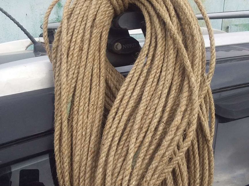 Канат для когтеточки джутовый 6мм 50 метров