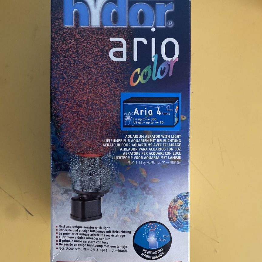 Аэратор Аквариум Hydor Ario color 4 красный