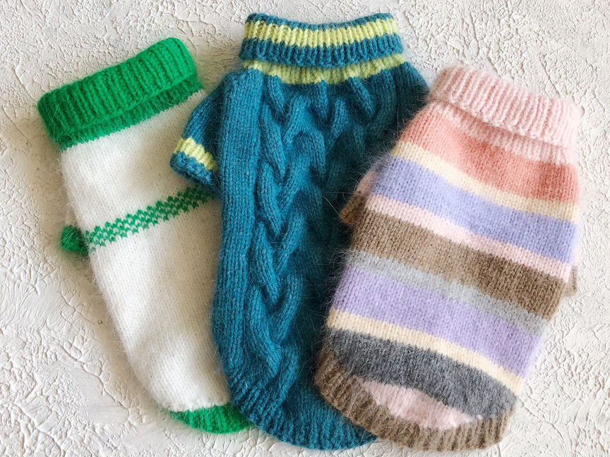 Вязаная одежда для кошек и собак мелких пород