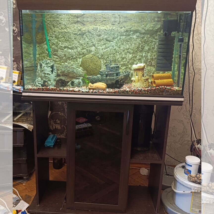 Аквариум 200 литров с тумбой