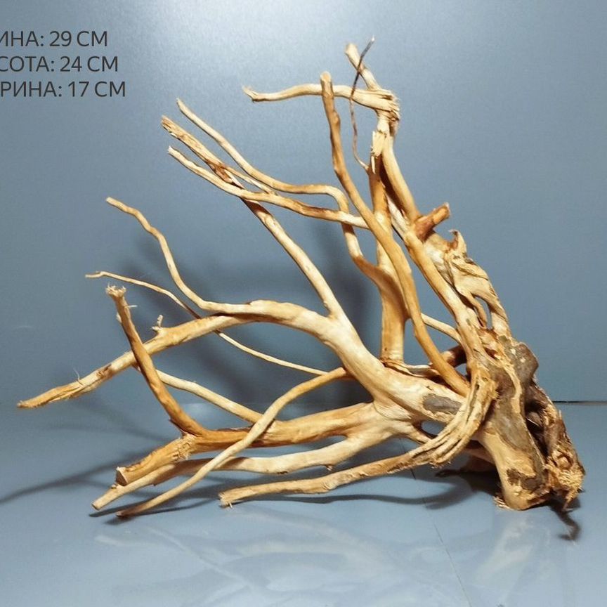 Коряга для аквариума паучий корень 29*17*24 вк22