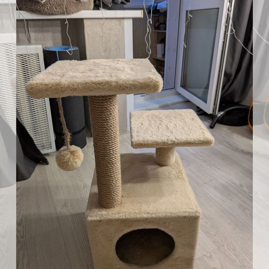 Домик для кошки с когтеточкой