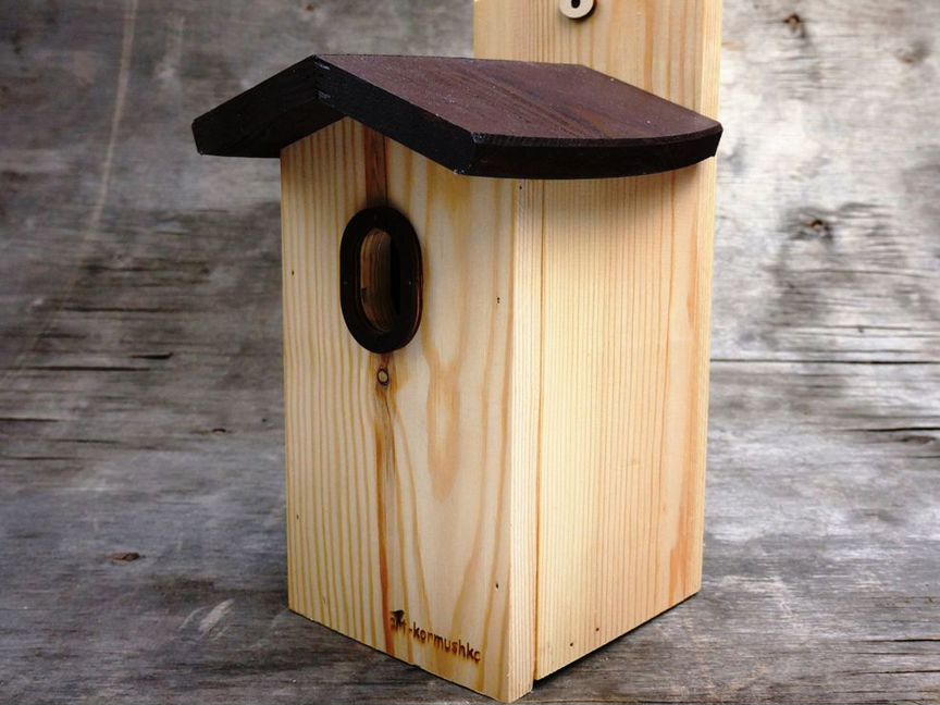 Скворечник синичник для птиц деревянный