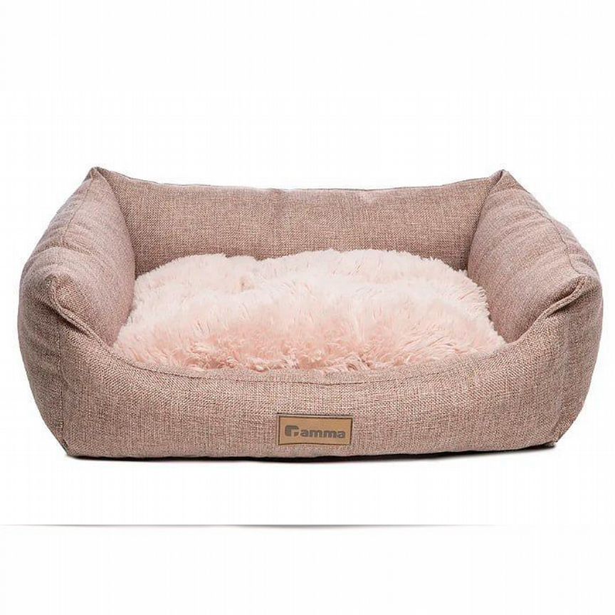 Лежанка для собак и кошек Гамма Миндаль 60х47х18