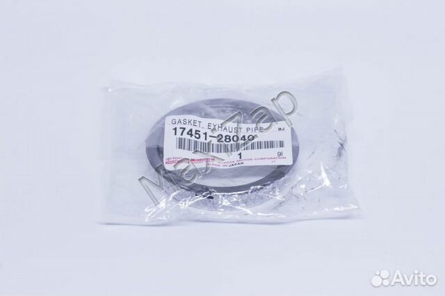 Прокладка глушителя тойота 1745128040 купить в Москве TOYOTA 1745128040 ...