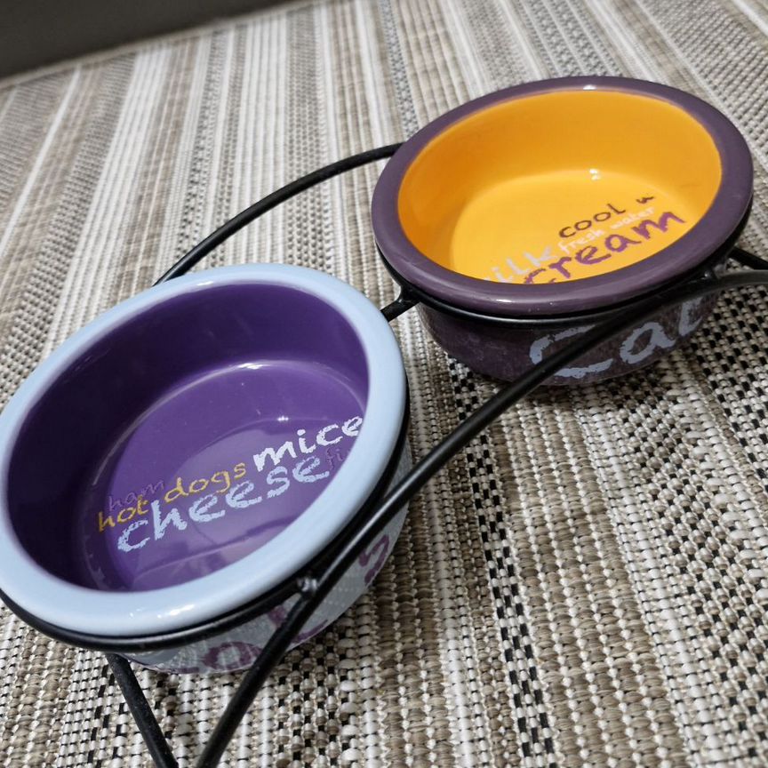 Миски для кошек на подставке