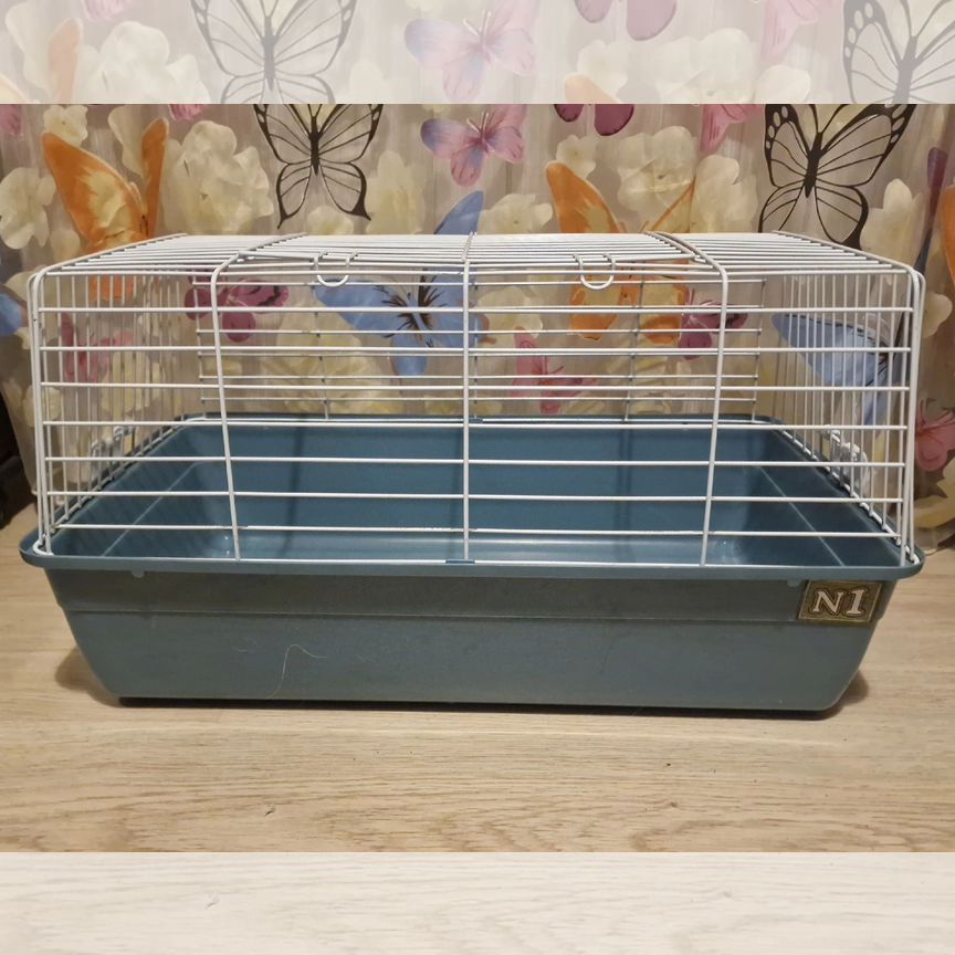 Клетка для грызунов N1 60см серо-голубая