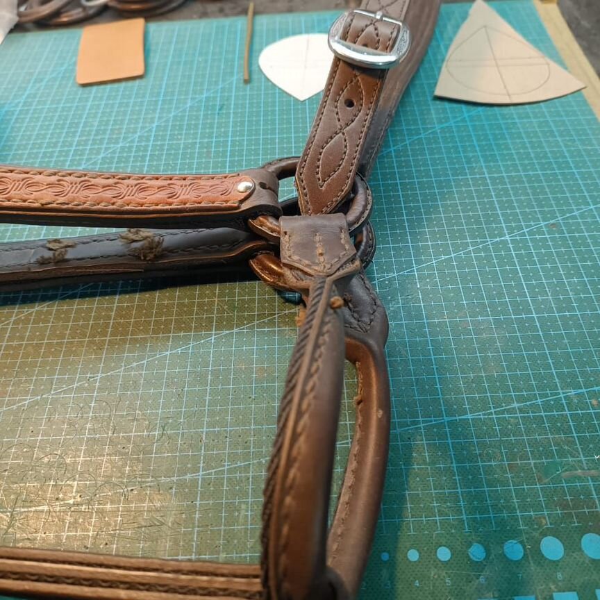 Недоуздок для лошади с чомбуром