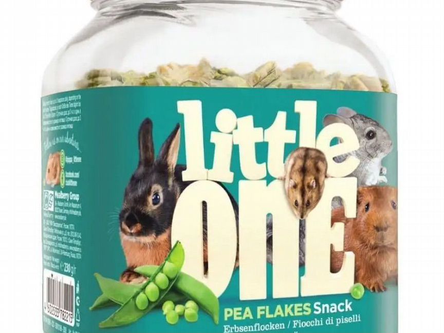 Плющенный горох для грызунов Little One