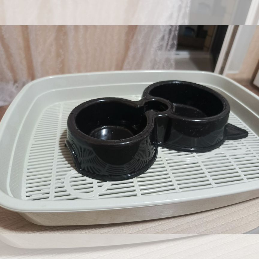 Лоток для кошек миска