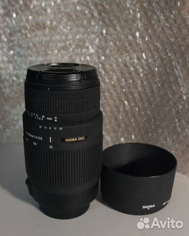 Объектив Sigma AF 70-300mm f/4-5.6 dg os - стаб купить в Москве ...