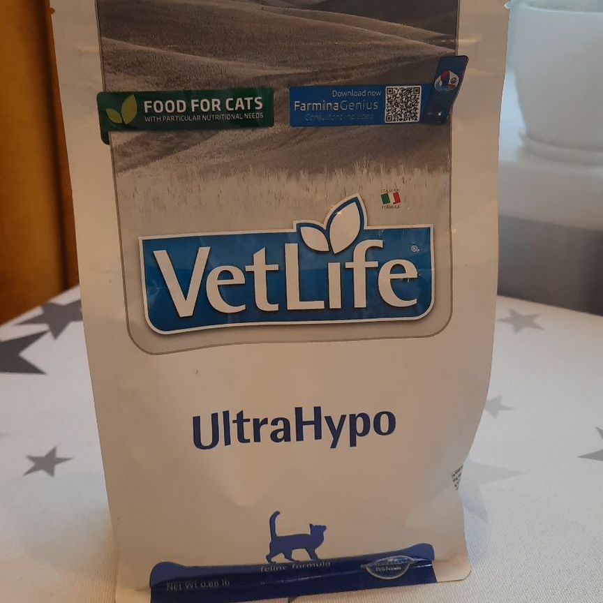 Корм для кошек VetLife UltraHypo гипоаллергенный