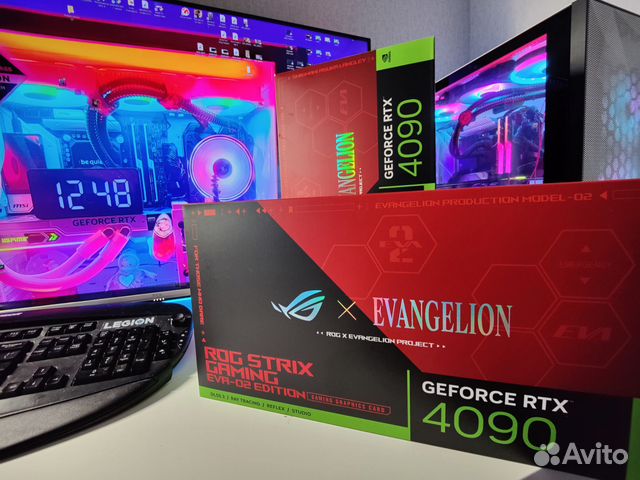 Asus ROG Strix Evangelion EVA 02 Rtx 4090 купить в Москве | Электроника ...