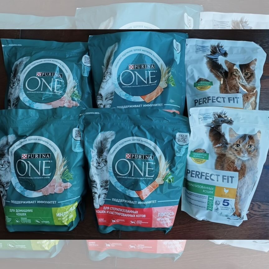 Корм для кошек purina one, perfect fit