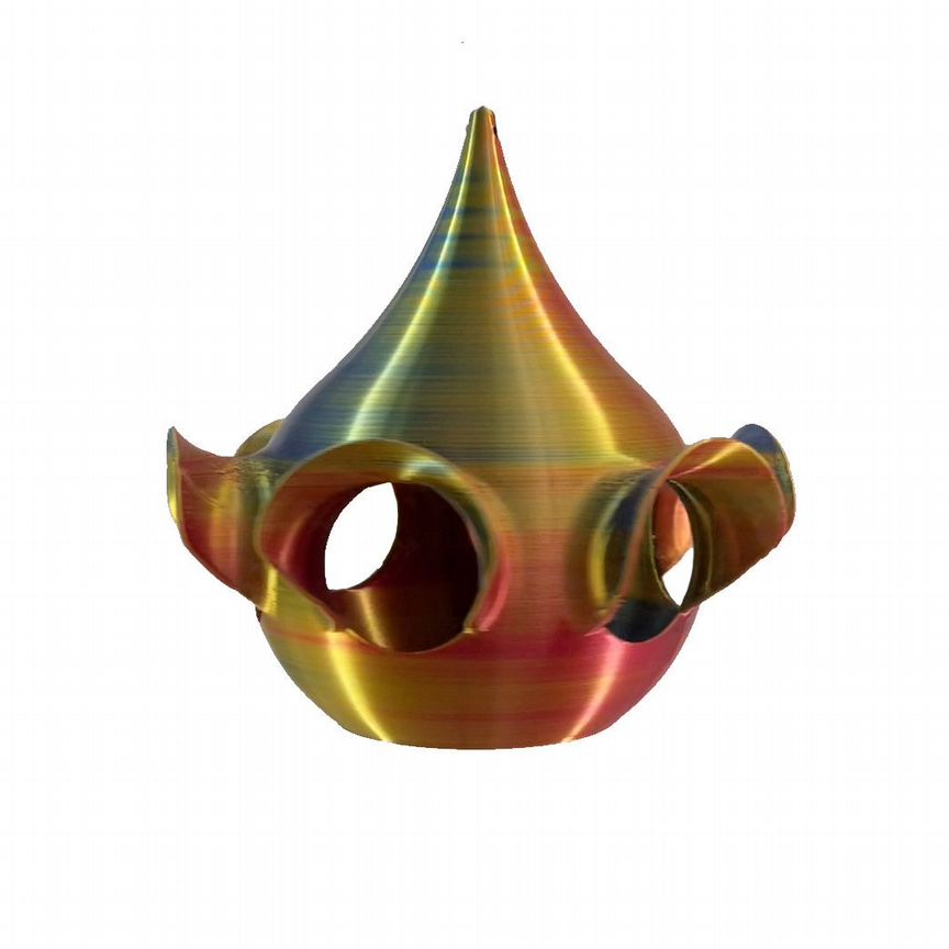 Кормушка для птиц "Ёлочная игрушка" (трёхцветная)