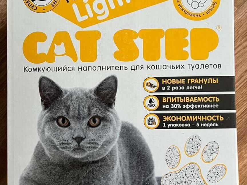 Наполнитель для кошачьего туалета Cat step