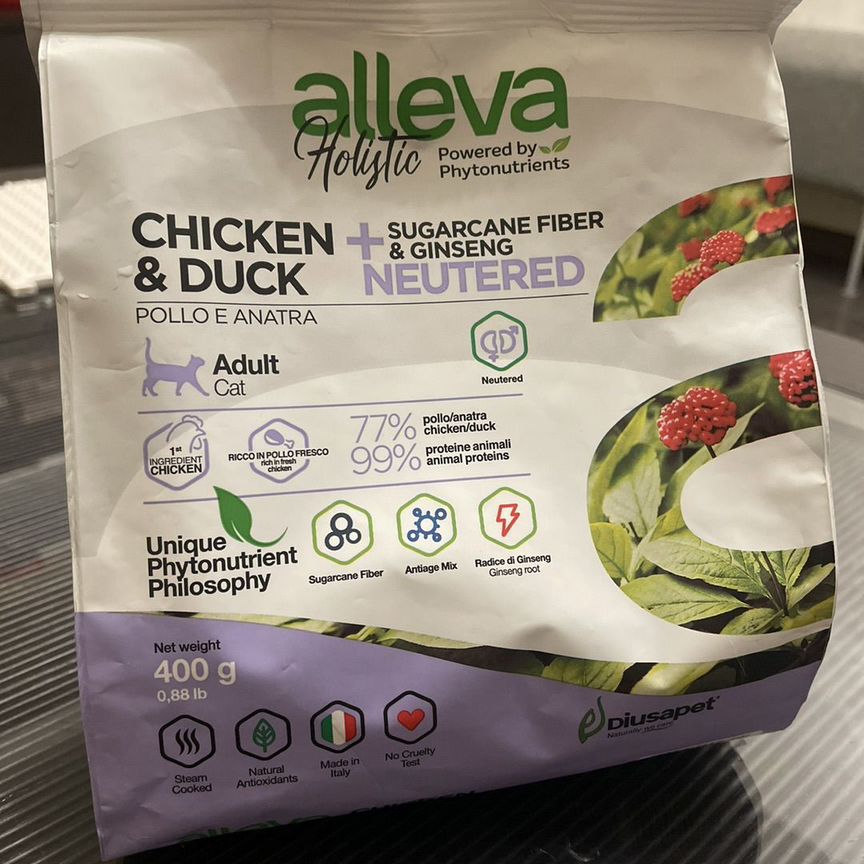 Корм для кошек alleva holistic