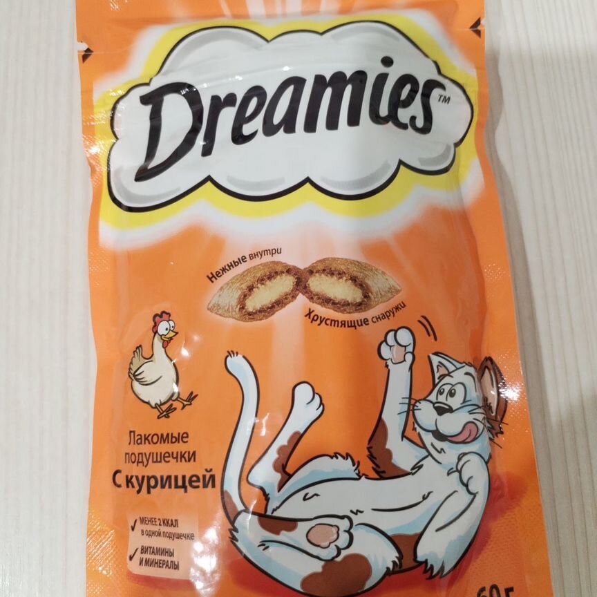 Лакомство Dreamies для кошек 60гр