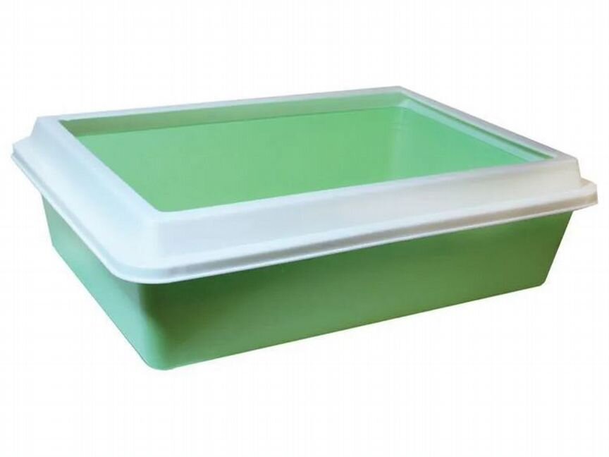 Туалет-лоток LUX для кошек с рамкой, 40,5х30х12см