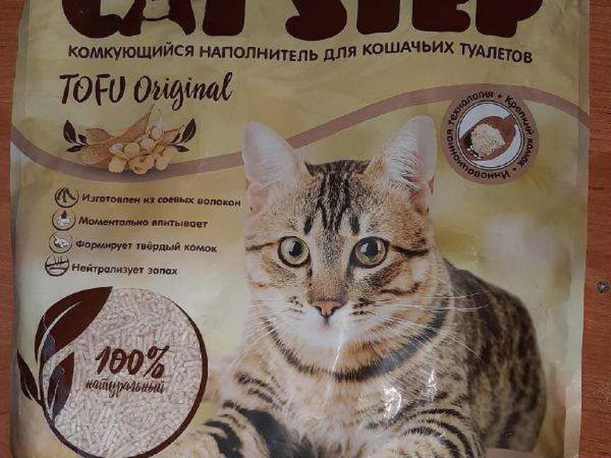 Комкающийся наполнитель Cat Step Tofu соевый