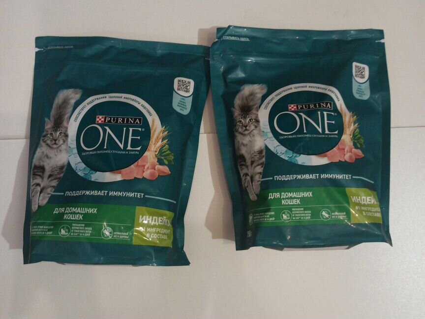 Сухой корм Purina One для кошек 750гр индейка