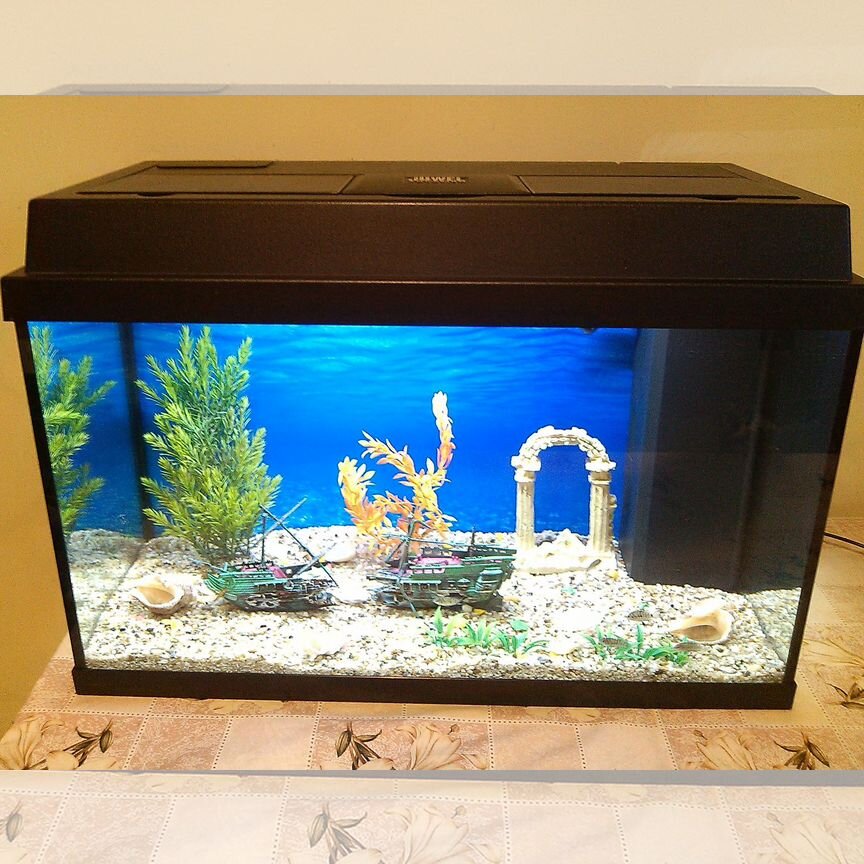 Немецкий аквариум"Juwel"70 L.Рыбы фильтр декор 