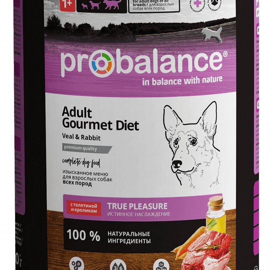 Консервированный корм для собак Probalance Gourmet