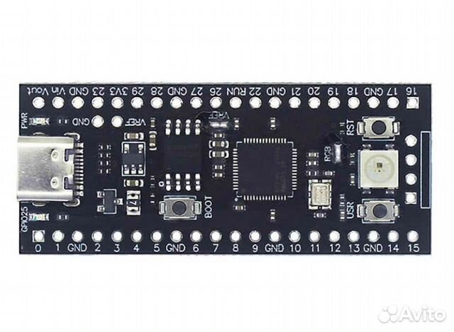 Raspberry pico RP2040 с WS2812 купить в Барнауле | Электроника | Авито