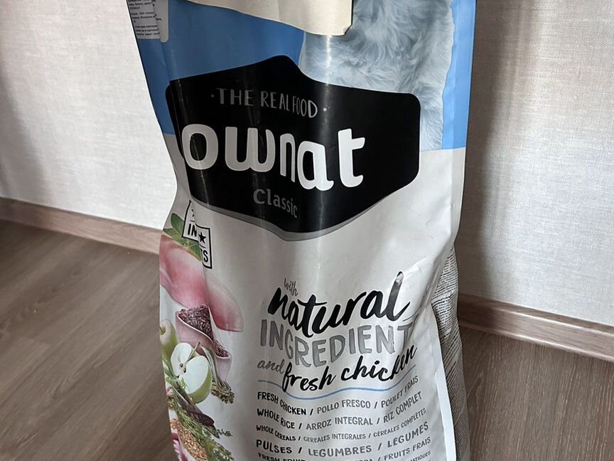 Ownat Junior Classic Сухой корм с курицей, 15 кг