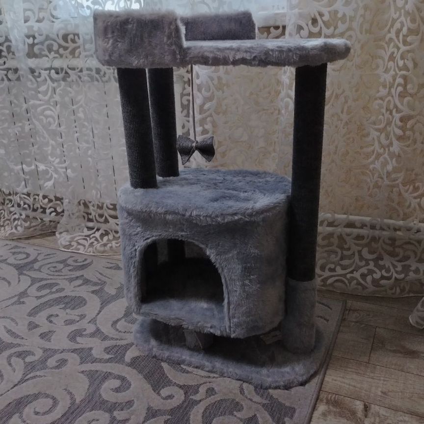 Домик для кошки с когтеточкой новый