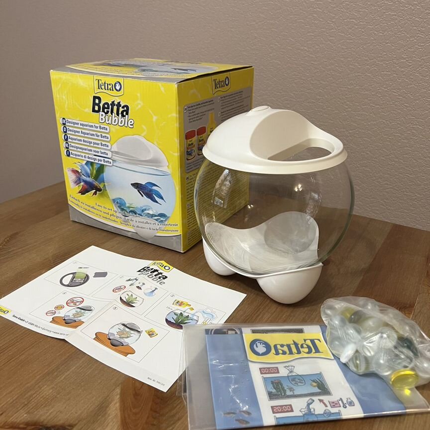 Аквариум-шар для петушков Tetra Betta Bubble с осв