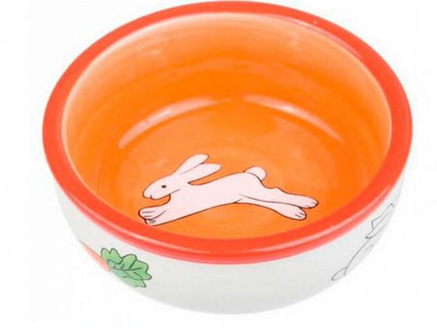 Миска гоша керамическая для кроликов зайка 0,18 л