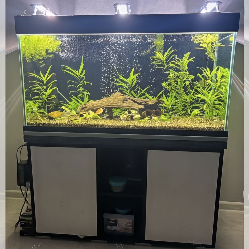 Аквариум с тумбой 200л