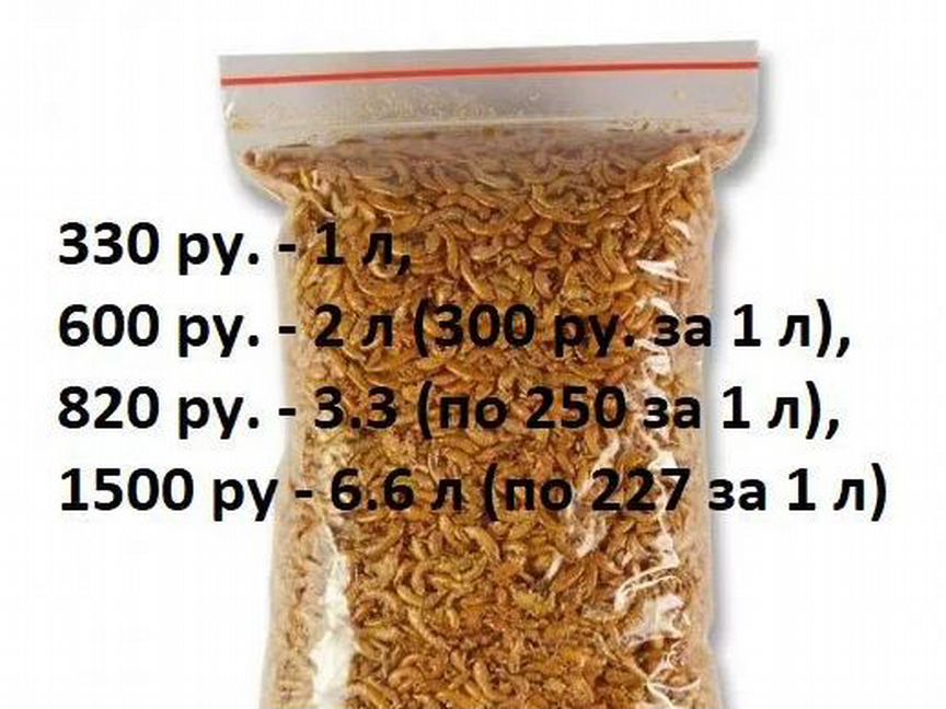 Гаммарус сушеный для черепах рыбок улиток