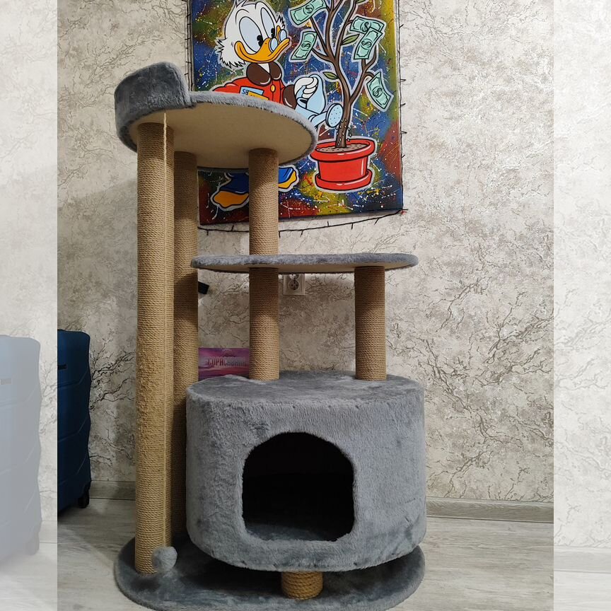 Домик для кошки с когтеточкой