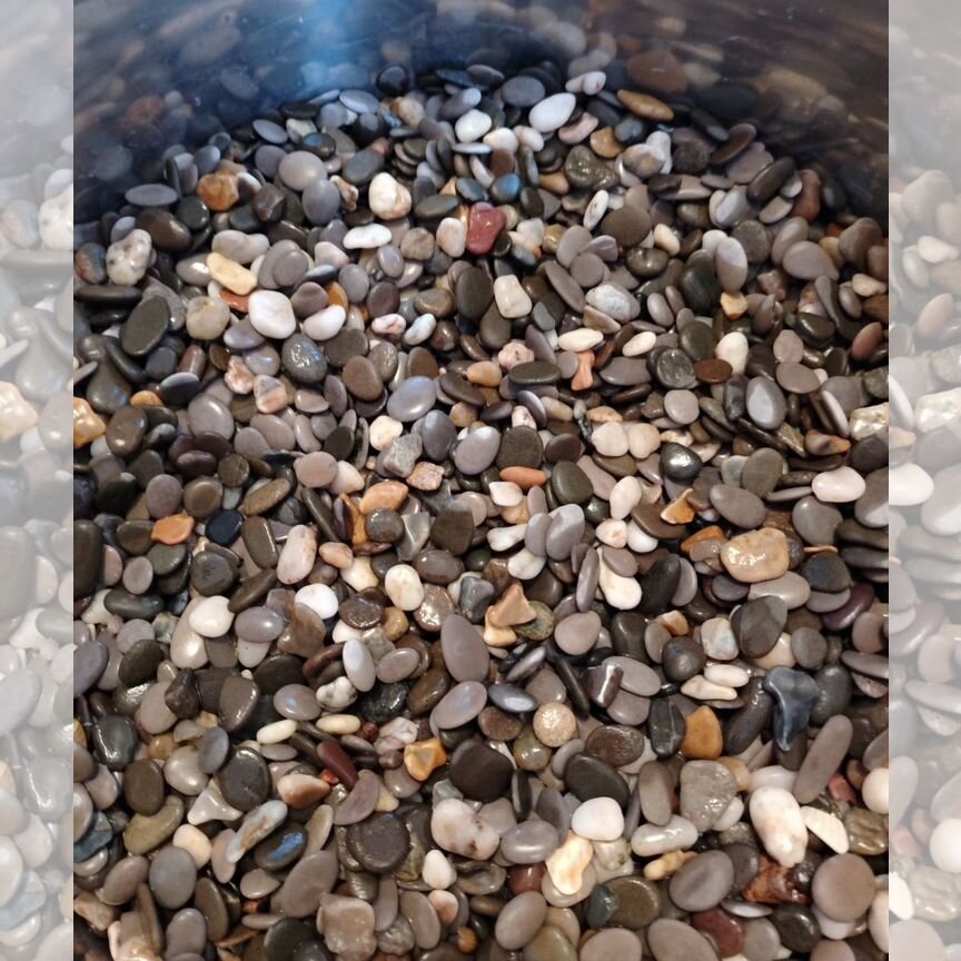 Галька для аквариума фракцией 8-30 мм, 50кг