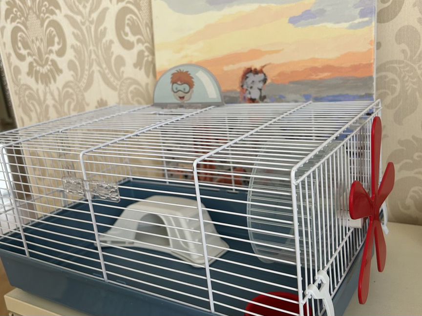 Продам клетку для хомяка + подарок переноска