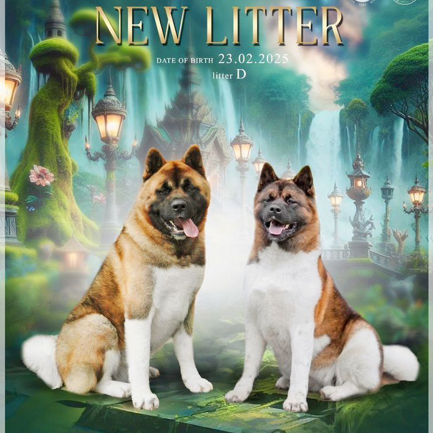 Щенки американской акиты мальчики