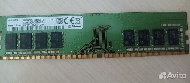 Samsung M378A1K43CB2-CTD 8gb 2666MHz купить в Канаше | Электроника | Авито