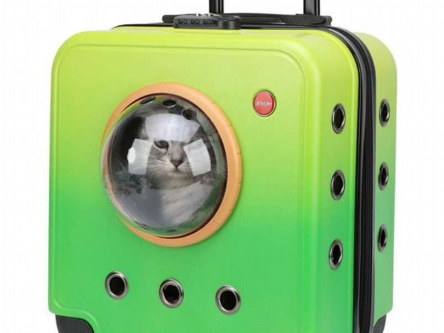 Переноска-чемодан для животных(green)
