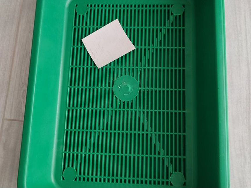 Туалет для кошек с сеткой новый