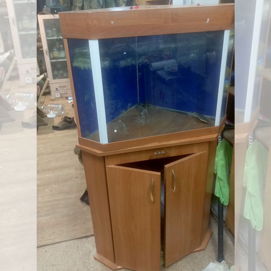 Аквариум с тумбой бу