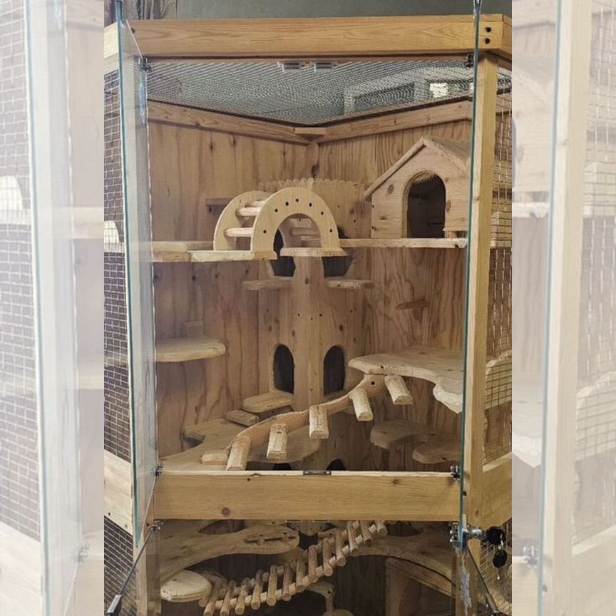 Клетка витрина для шиншилл и грызунов