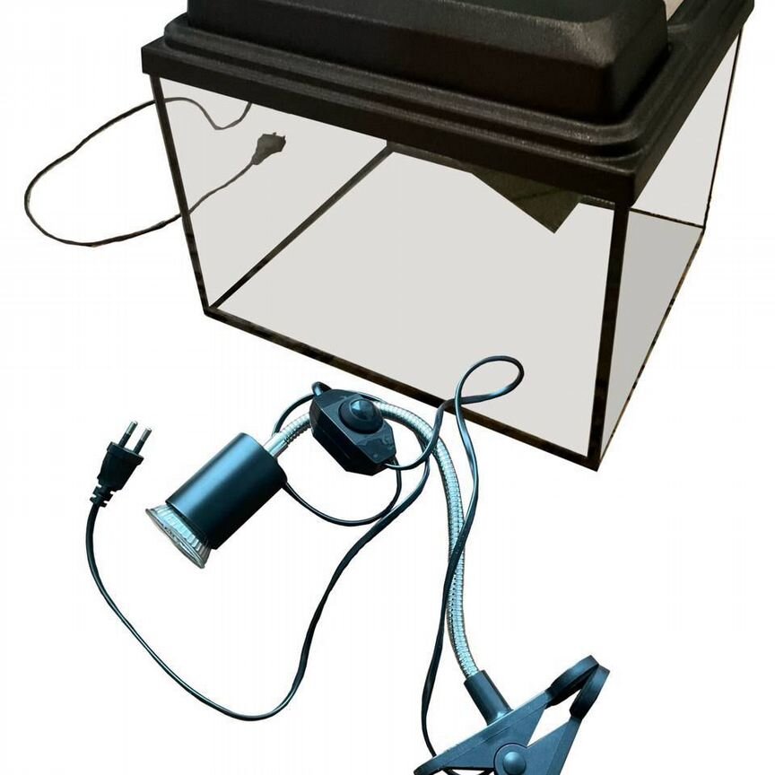 Террариум и светильник для черепахи