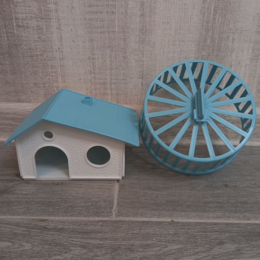 Домик и колесо для хомячка, новые