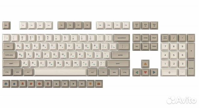 Кейкапы DSA с кириллицей PBT сублимация купить в Москве | Электроника ...