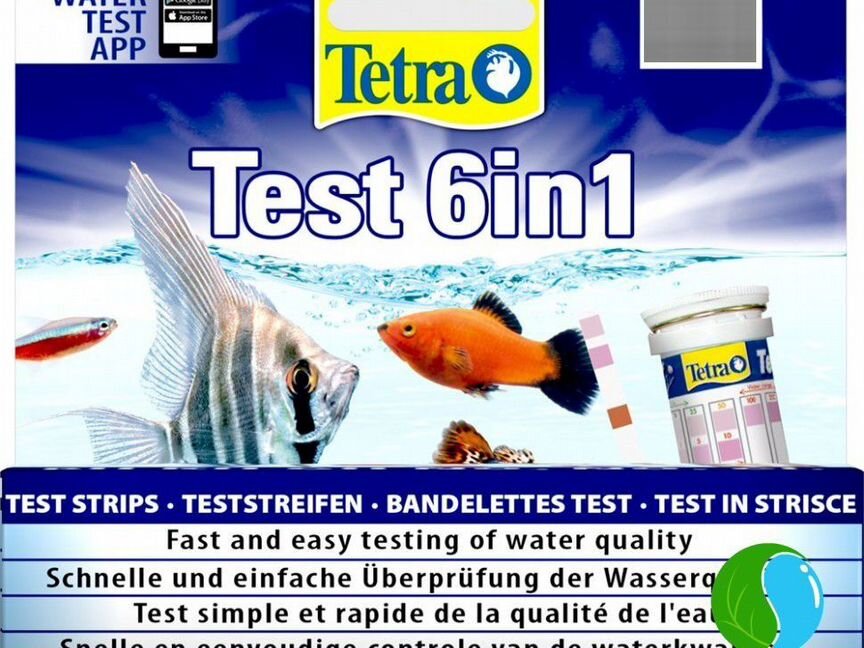 Тест для воды. Tetra 6 в 1. Аквариум. Рыбки