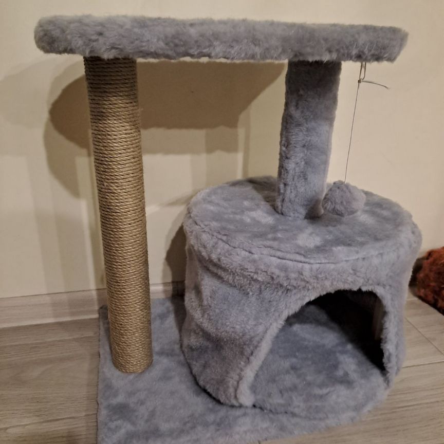 Когтеточка домик для кошки новая